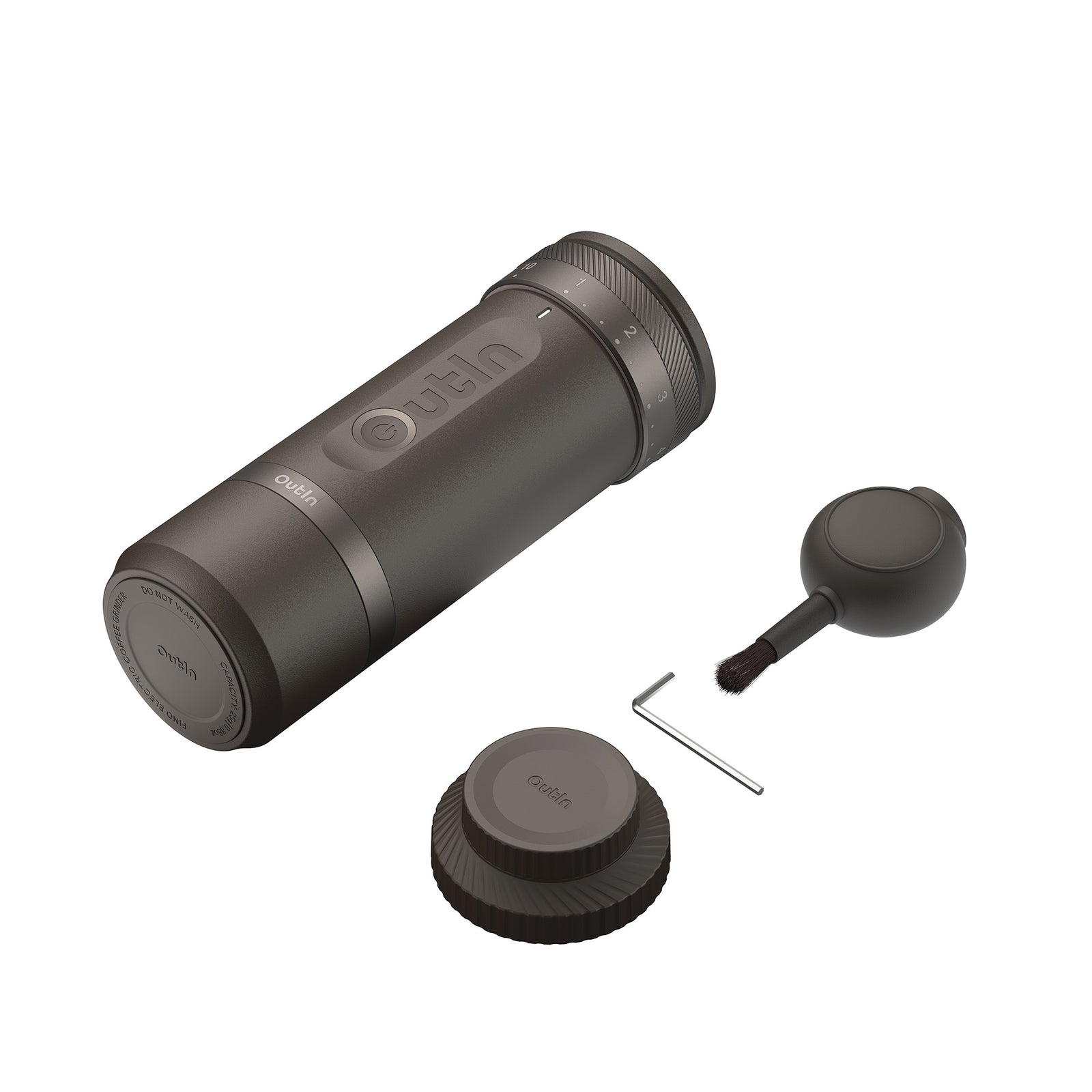 OutIn Fino Portable Electric Coffee Grinder | 28 Settings, 690g