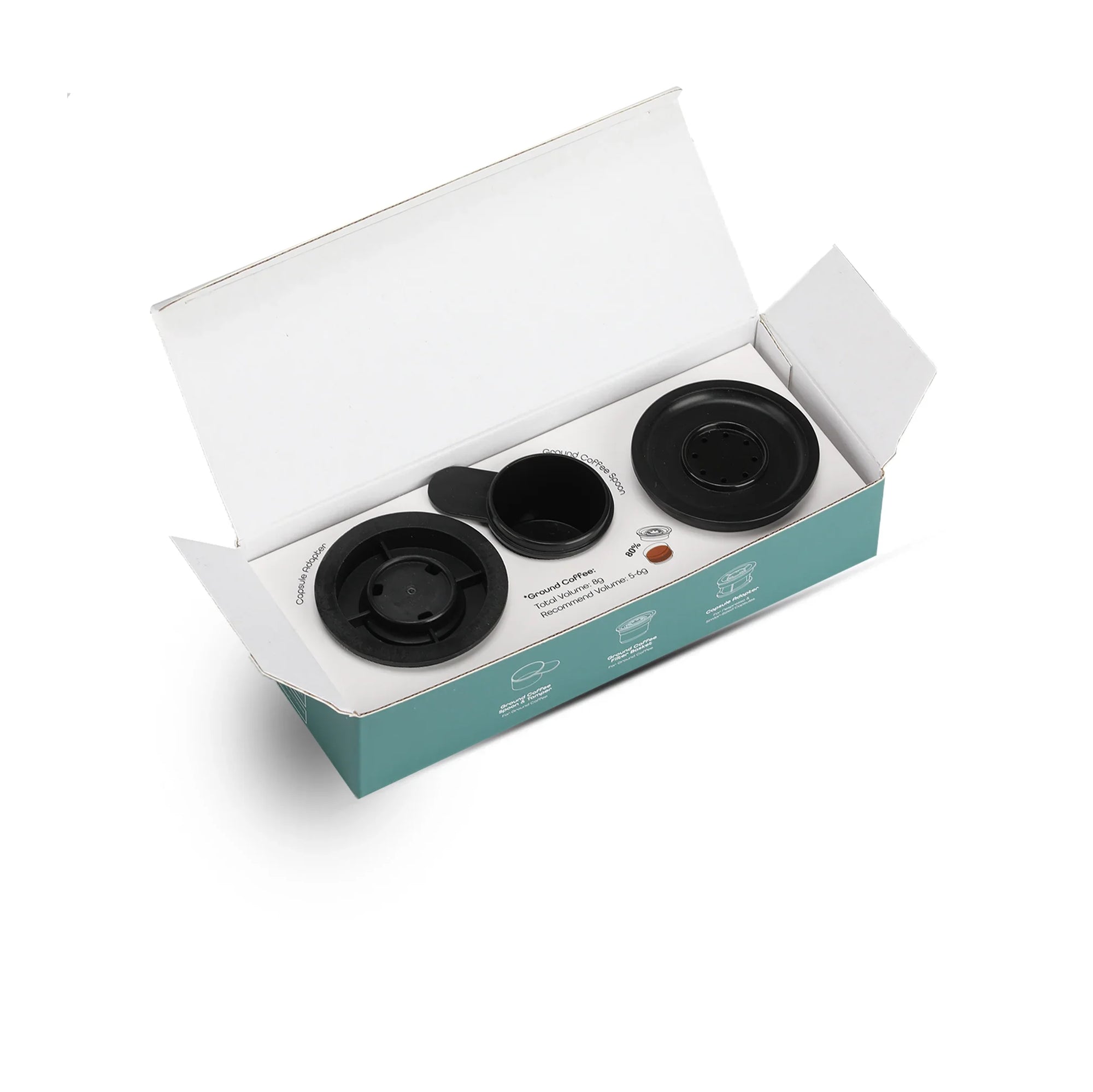 Nano Portable Espresso Kit | Dark Gray Capsule & Grounds