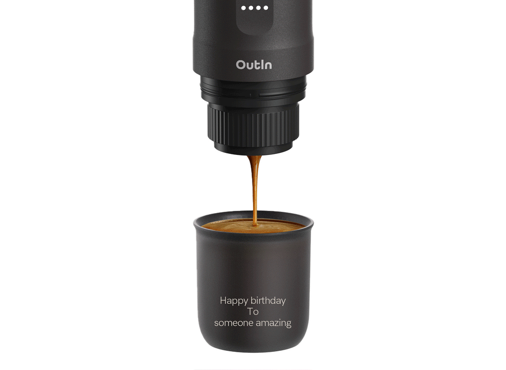 OutIn Nano Portable Espresso Machine | 20 Bar Pressure, Travel Coffee Maker